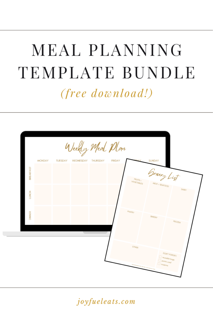 Meal Planning Template Bundle (Free Download!)